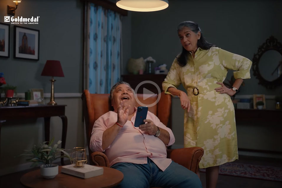 New ad campaign with Manoj Pahwa and Ratna Pathak - Goldmedalindia